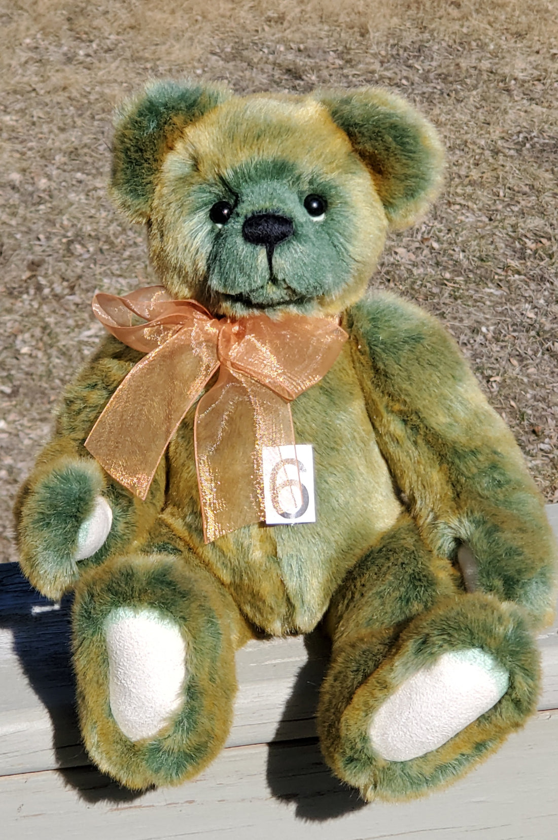 Midday - 13" Green Bear from Charlie Bears – Artisanal Bears by Old Griz